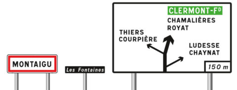 Panneau directionnel - jalonnement routier et cyclable - Veka signalisation